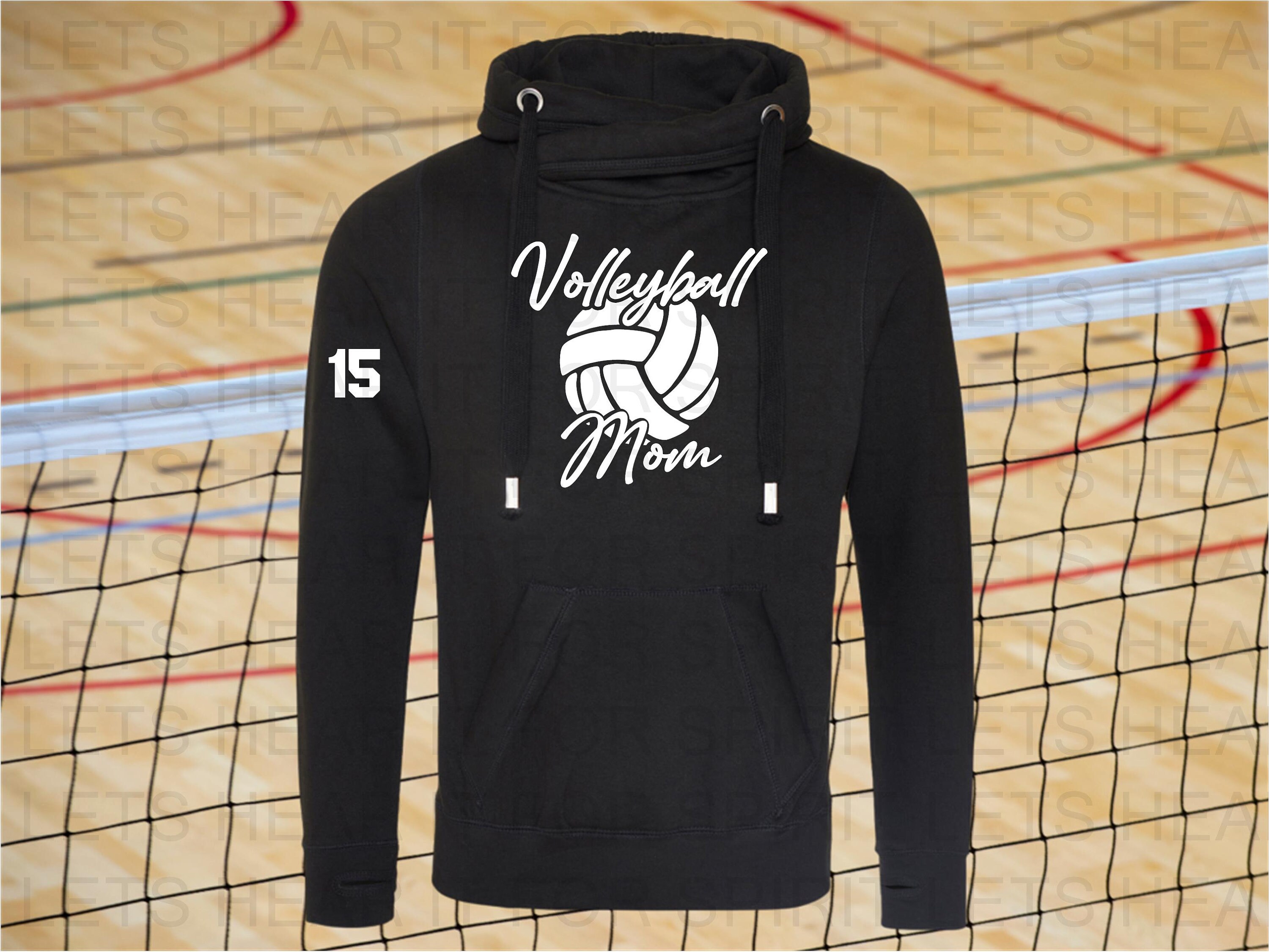 Volleyball Mom Hoodie, Volleyball Mom Crossover Hoodie. Volleyball Mom ...