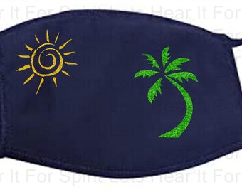 Tropical Palm Mask - Etsy