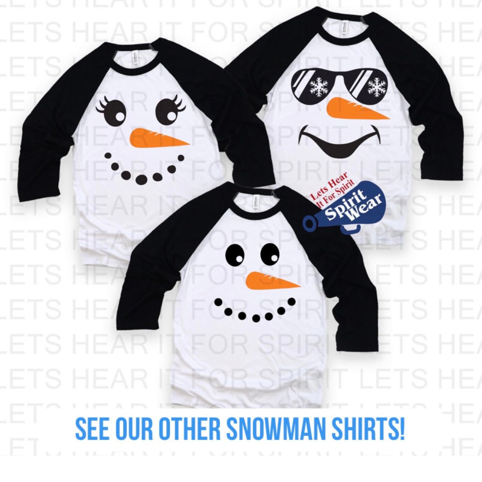 Christmas Shirt Snowman Shirt Let It Snow Snowman Shirt Winter Shirt ...