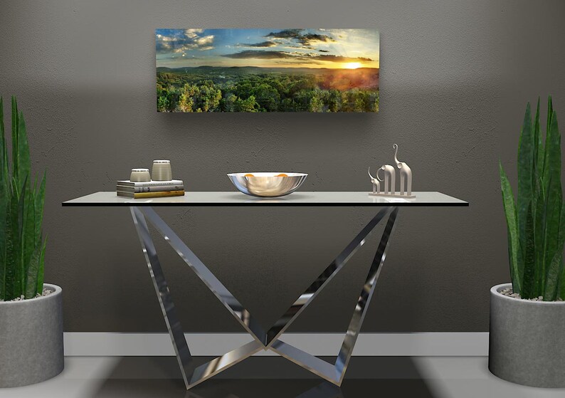 Texas Hill Country Sunset 3 Panel Triptych Metal Print. Sunsets Large ...