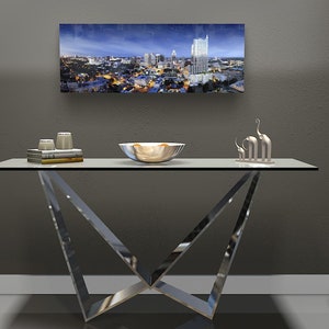 Austin Texas Panoramic Skyline 3 Panel Triptych Metal Print. Skylines ...