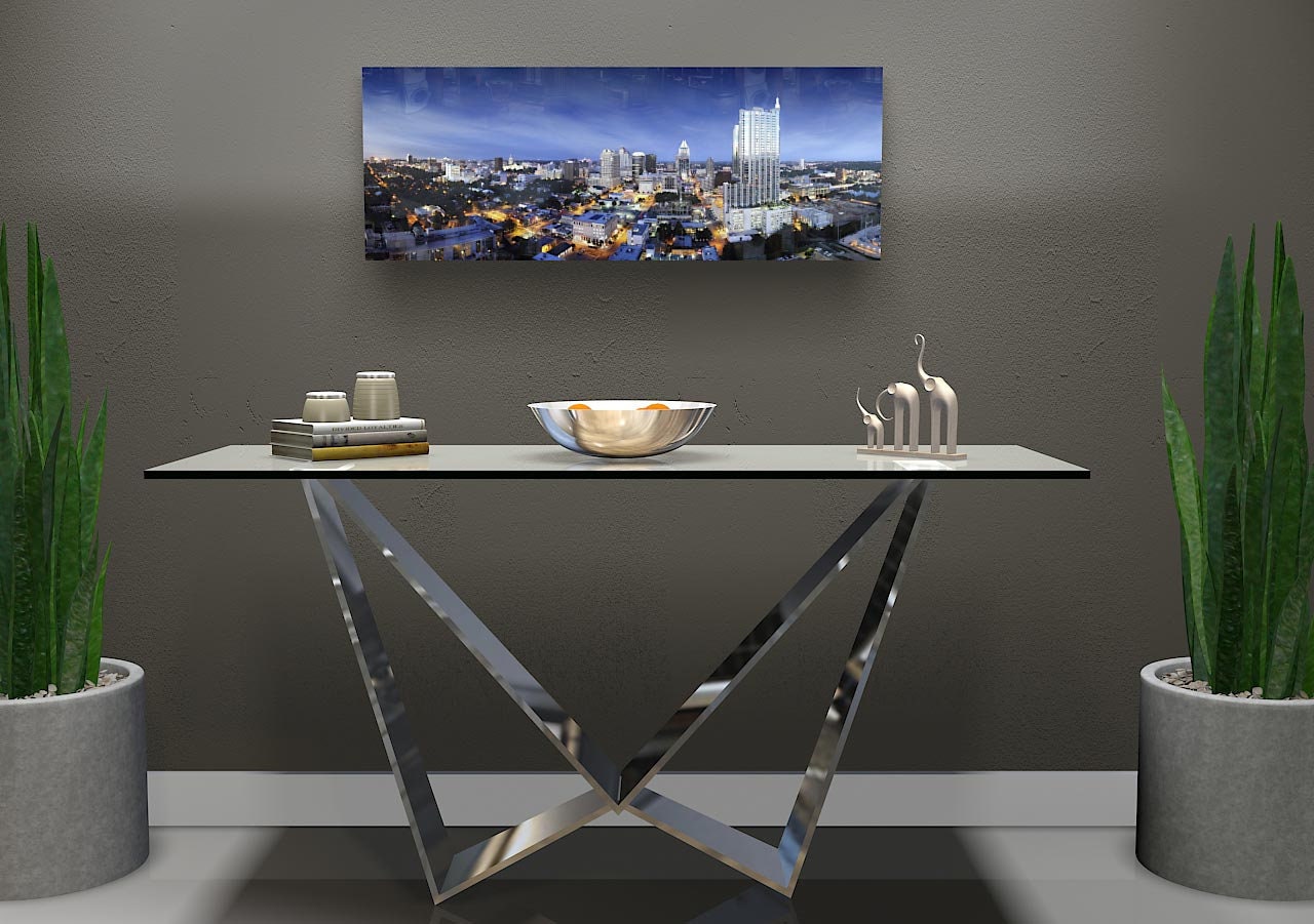 Austin Texas Panoramic Skyline 3 Panel Triptych Metal Print. Skylines ...