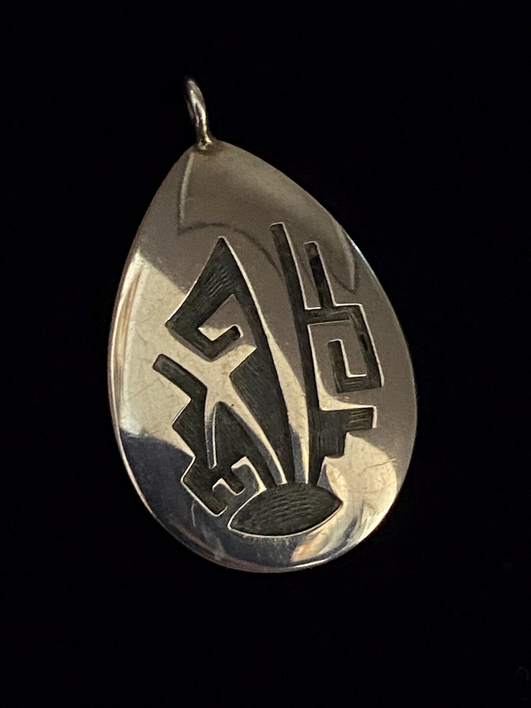 Rare HOPI Native American/ First Nations Cloud Pendant Signed Hallmark ...
