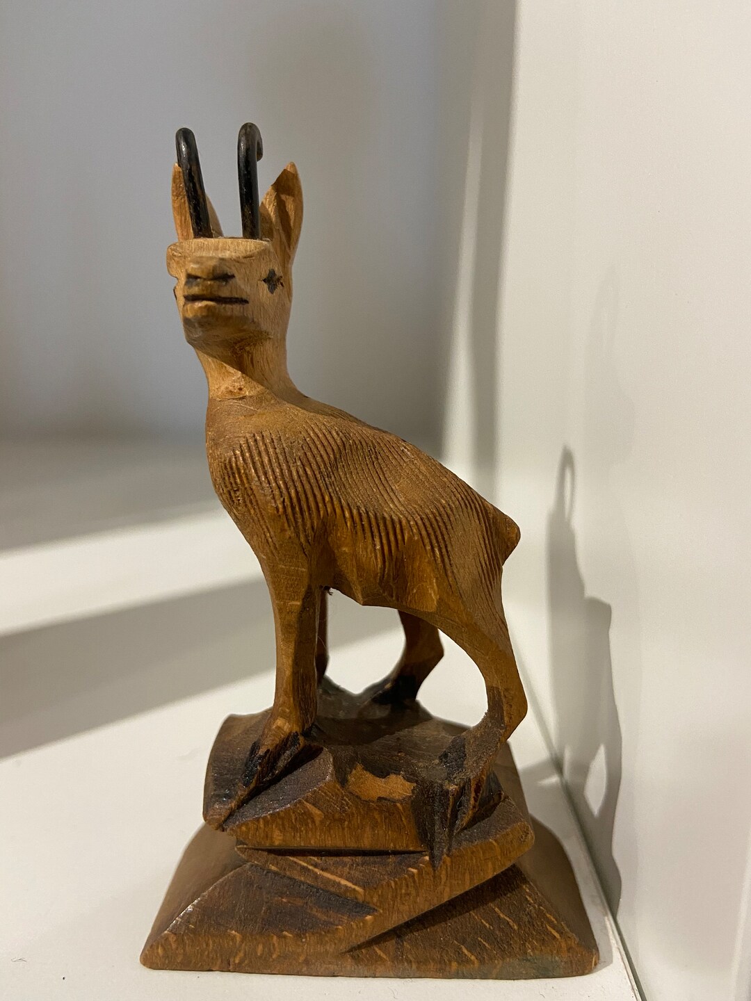 Small Beautifully Carved Black Forest Goat, Antique Black Forest ...