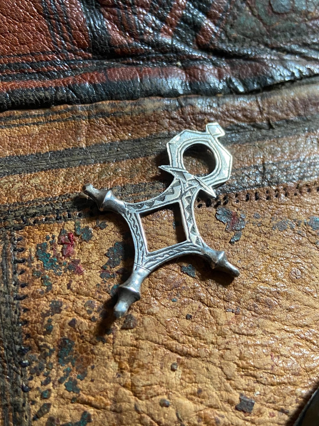 Antique Silver Agadez Cross With Old French Hallmark From the Sahara ...