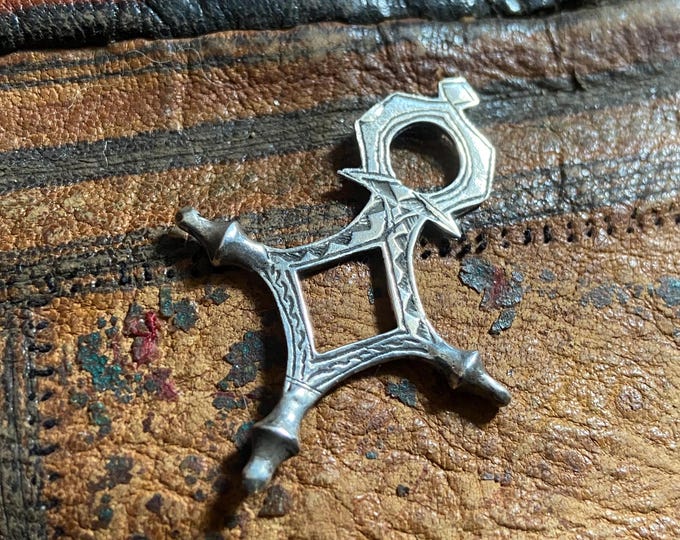 Antique Silver Agadez Cross With Old French Hallmark From the Sahara ...
