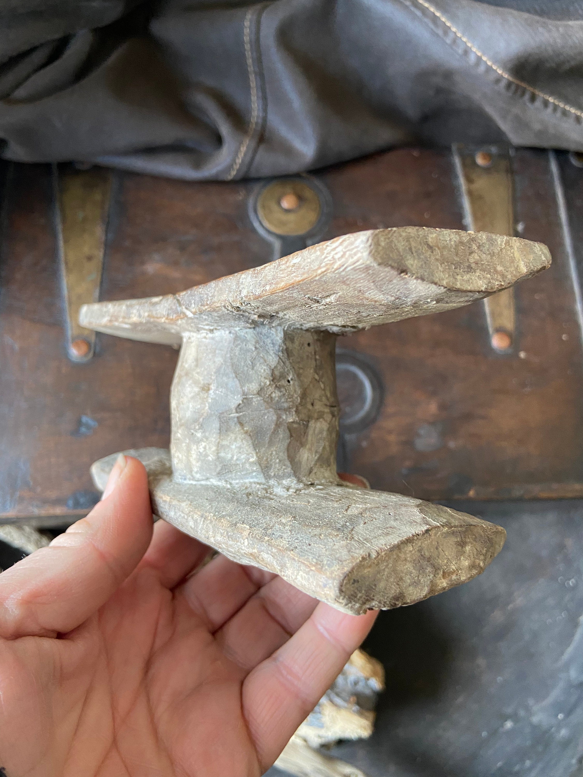 Ewe Miniature Stool, Carved Wooden Stool Made and Used by the Ewe Tribe ...