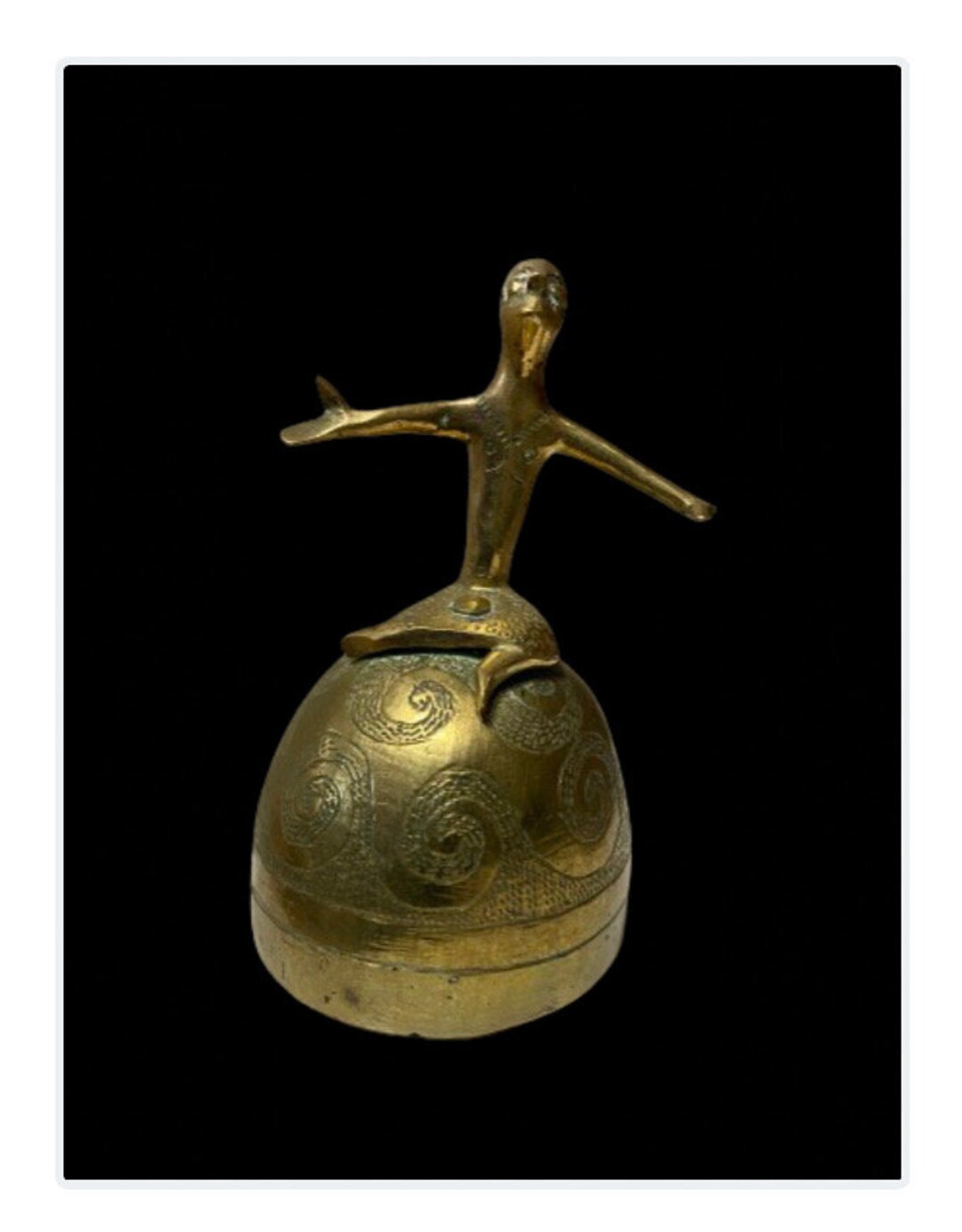 Bronze Fon Tribe Figure, African Bronze Statue From West Africa ...