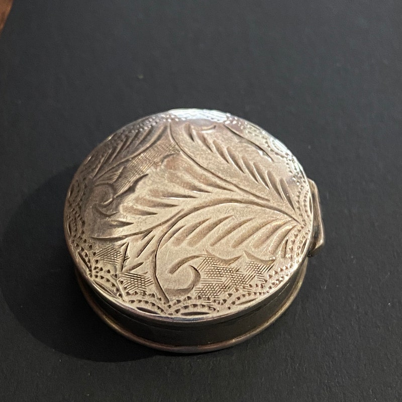 Silver Pill Box - Etsy