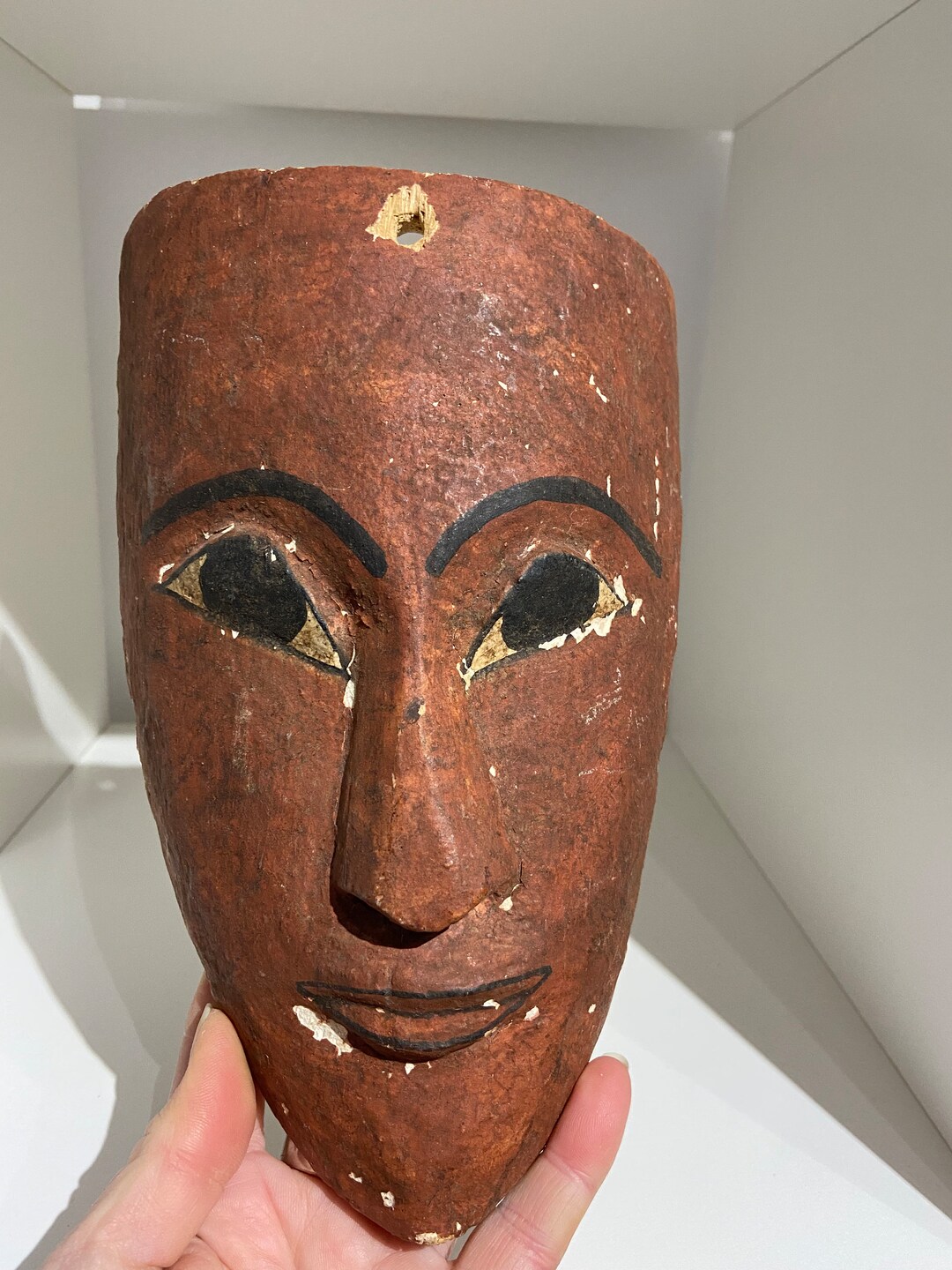 Egyptian Revival Style Mask Painted , Ancient Egyptian Head, Ancient ...