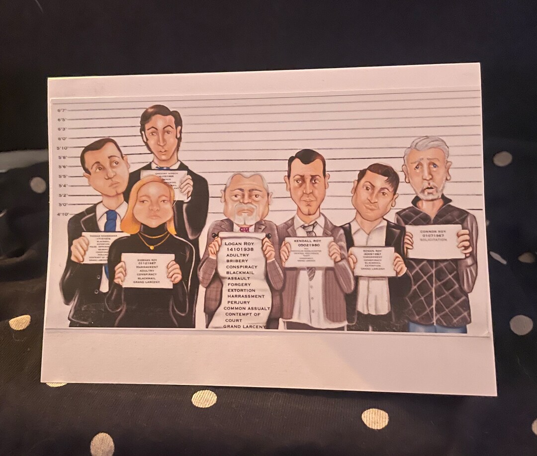 Succession Mugshot Card - Etsy