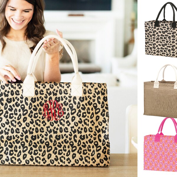 Monogram Tote Bag - Etsy