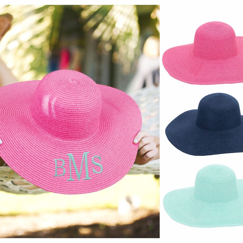 Monogram Floppy Hat - Etsy