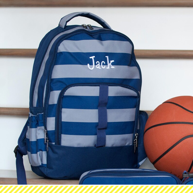 Monogrammed Boys School Backpack Travel Backpack | Etsy