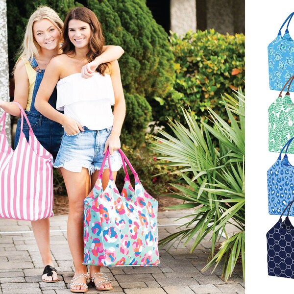 Monogram Beach Tote - Etsy