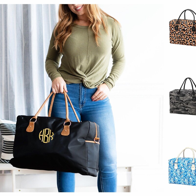 Monogrammed Weekender Bag - Etsy