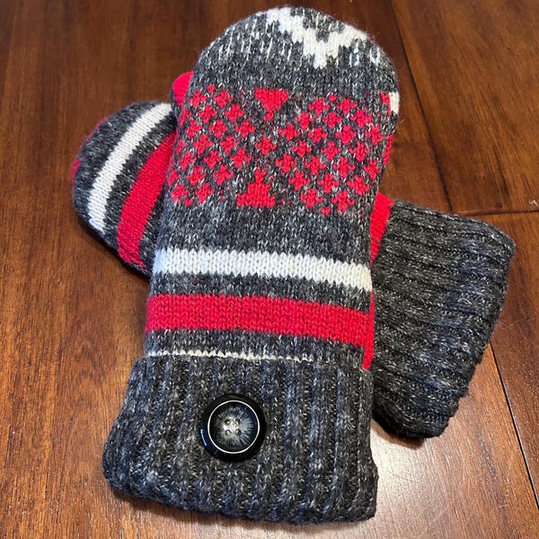 Recycled Wool Mittens - Etsy
