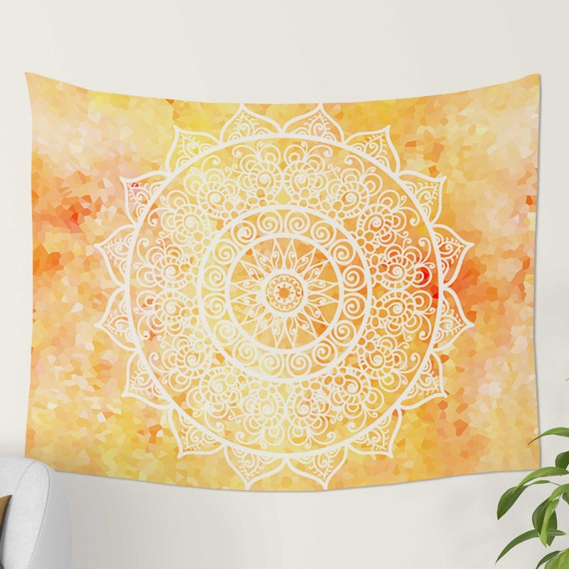 Yellow Tapestry - Etsy