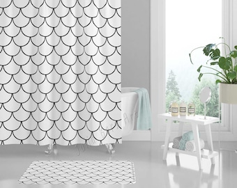 Fish Scales Shower Curtain - Etsy