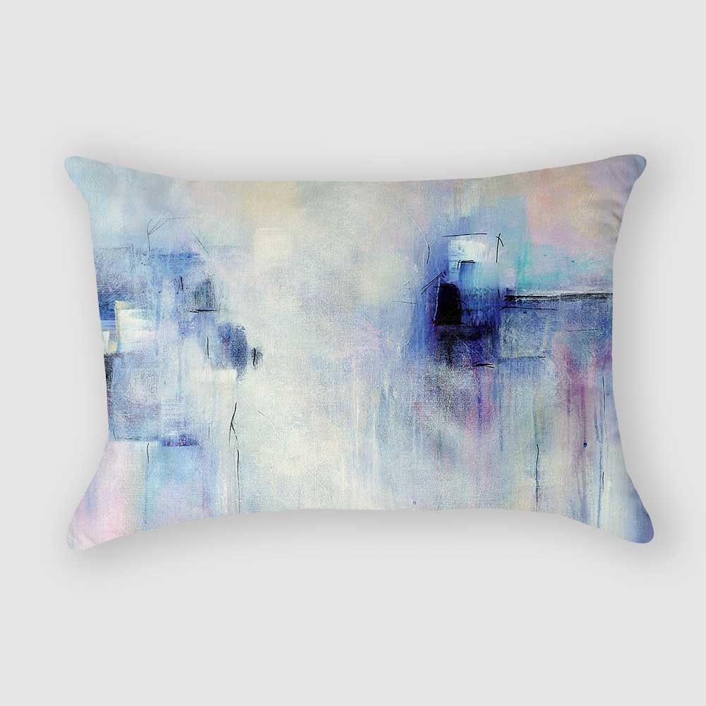 Abstract Art Pillow Cover Painting Pillow Case Blue White - Etsy