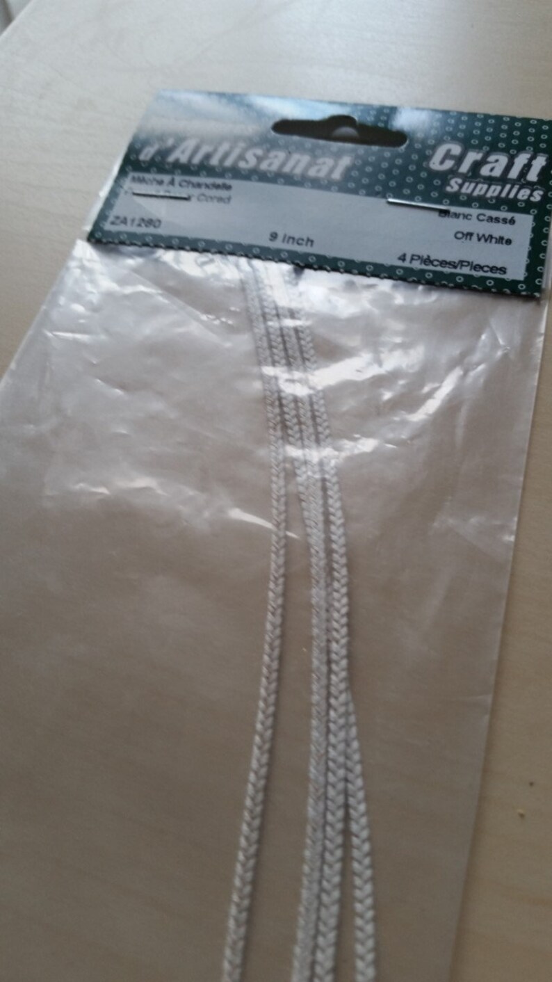 48 Precut Paper Cored CANDLE WICKS White 576 Inches | Etsy