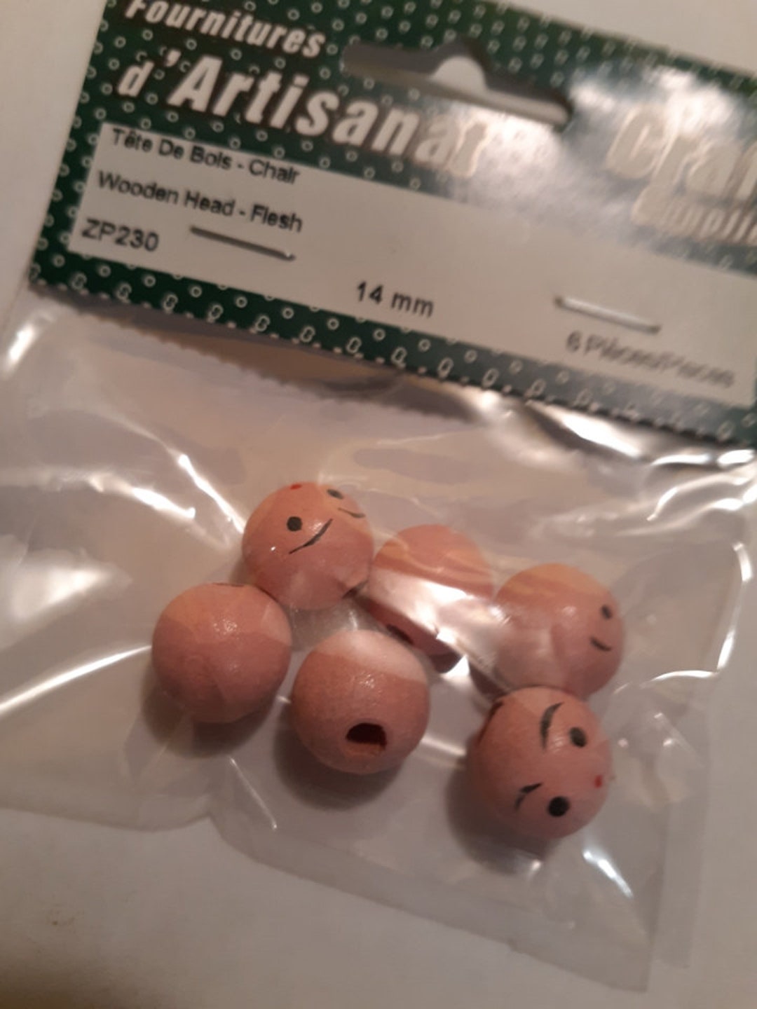 Wooden Doll Heads, Flesh Color, 14mm, for Craft - Etsy