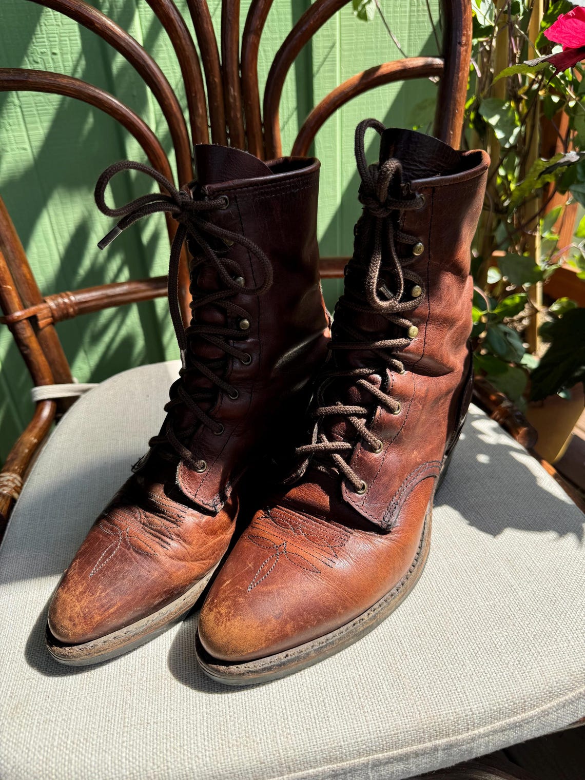 Vintage Western Roper Work Boots High Quality - Etsy