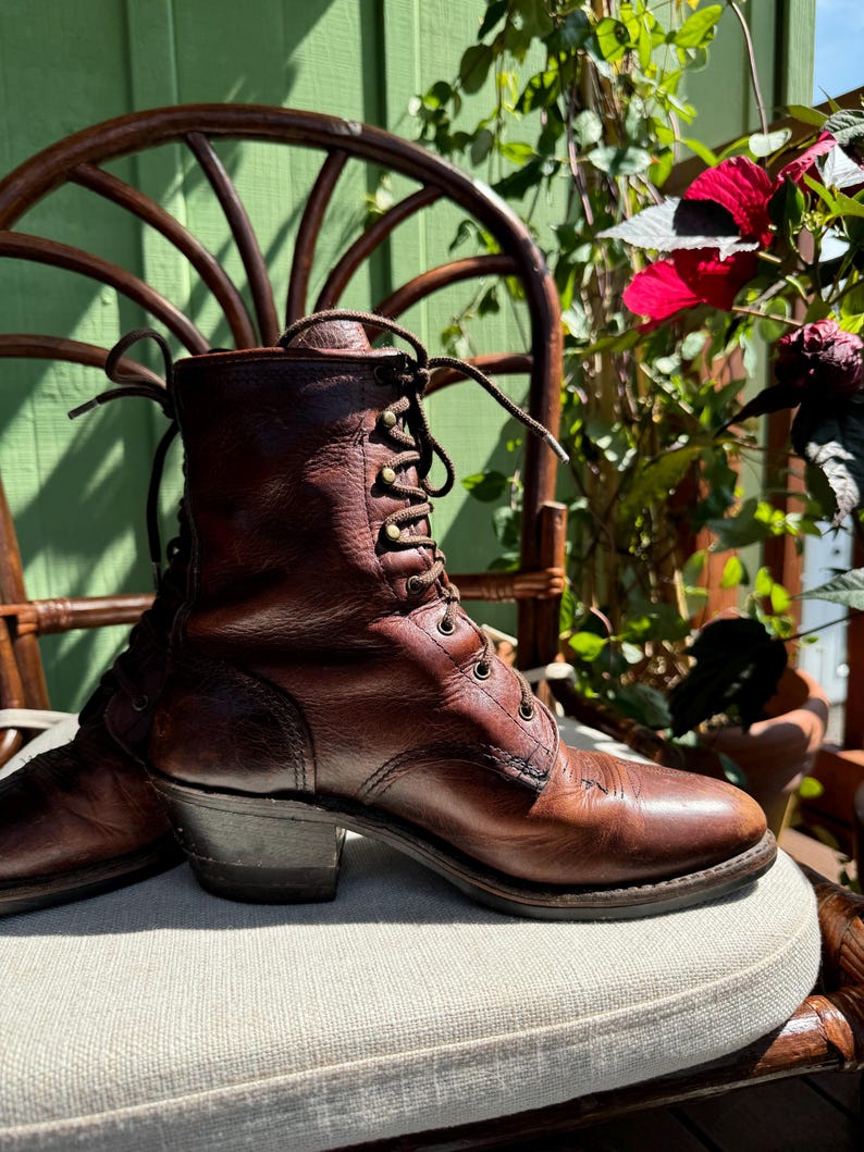 Vintage Western Roper Work Boots High Quality - Etsy