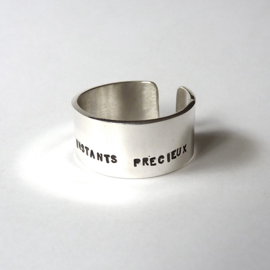 Custom Silver Cuff Ring, Adjustable - Etsy