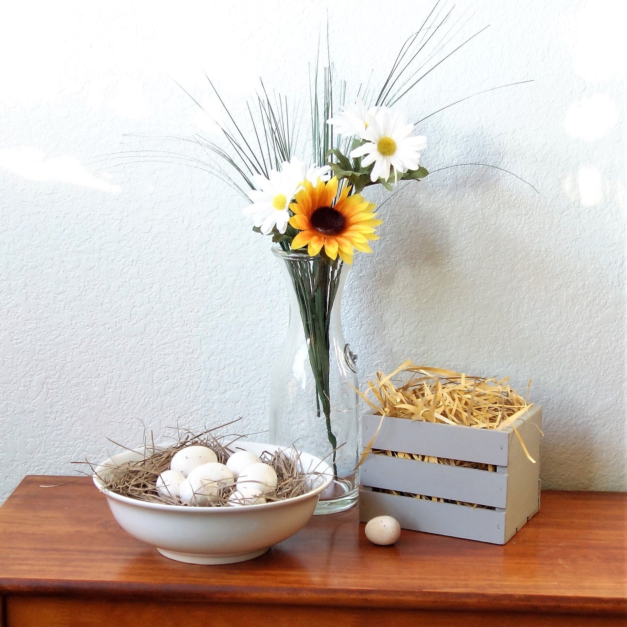 Artificial Hay, Fake Hay, Hypoallergenic Hay for Farmhouse Tier Tray ...