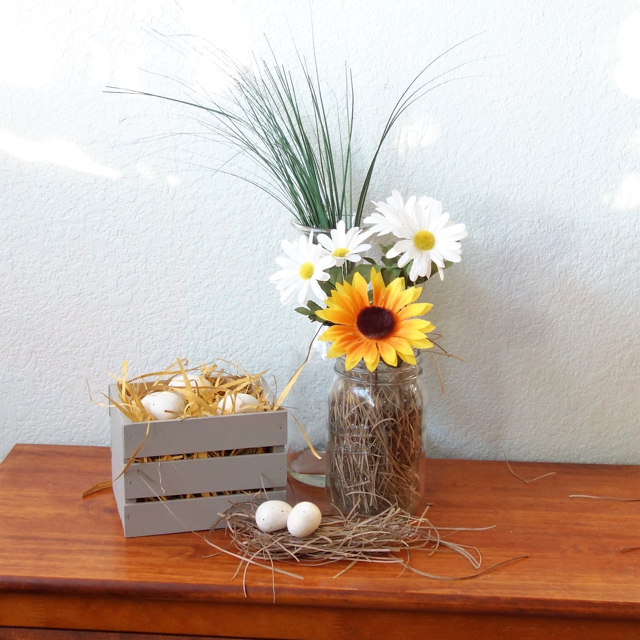 Artificial Hay, Fake Hay, Hypoallergenic Hay for Farmhouse Tier Tray ...