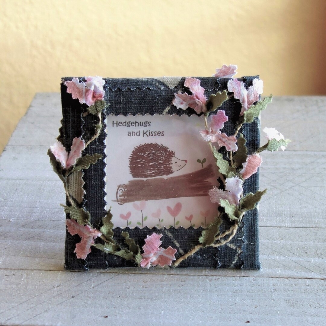 Hedgehog Folk Art Collage Hedgehog Picture Hedgehog Print Tiered Tray ...