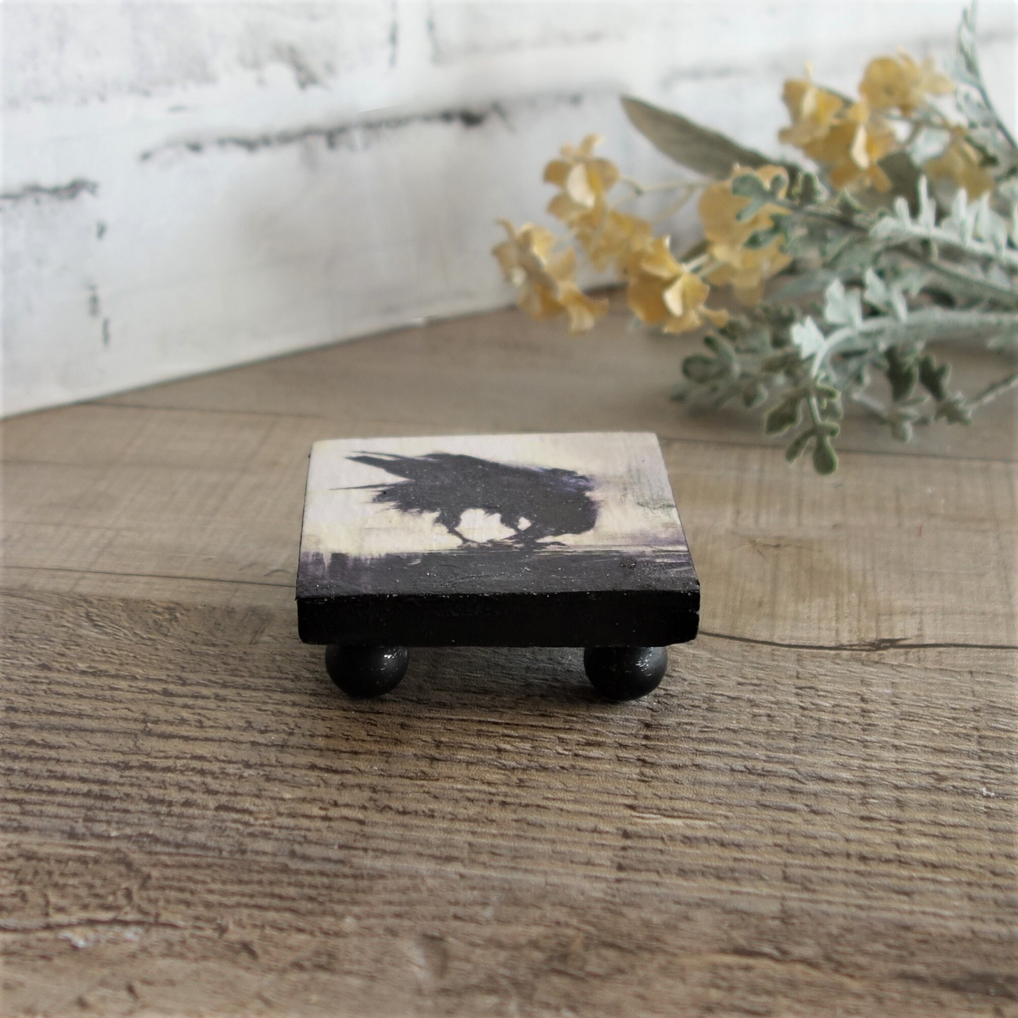 Raven Mini Riser Raven Decor Poetry the Raven Edgar Allan Poe - Etsy