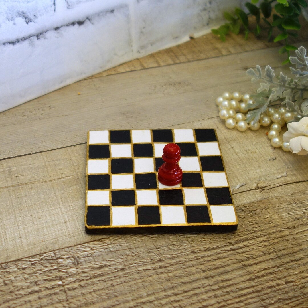 Whimsical Check Riser Small Checkerboard Riser Chessboard Riser and ...