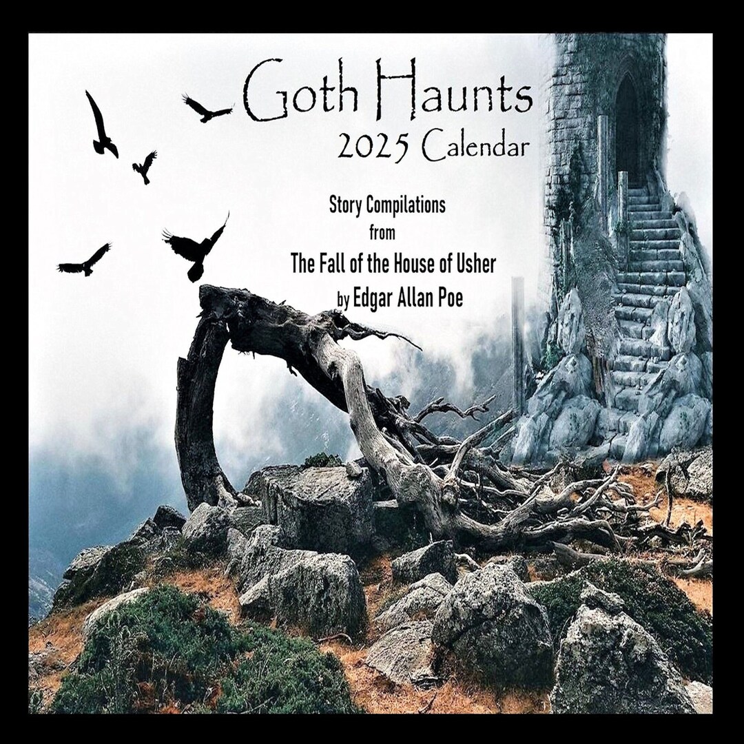 Haunted Calendar 2025 AS-IS Edgar Allan Poe Classic Horror Calendar ...