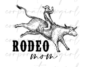 Rodeo Mom SVG PNG Digital Download | Etsy