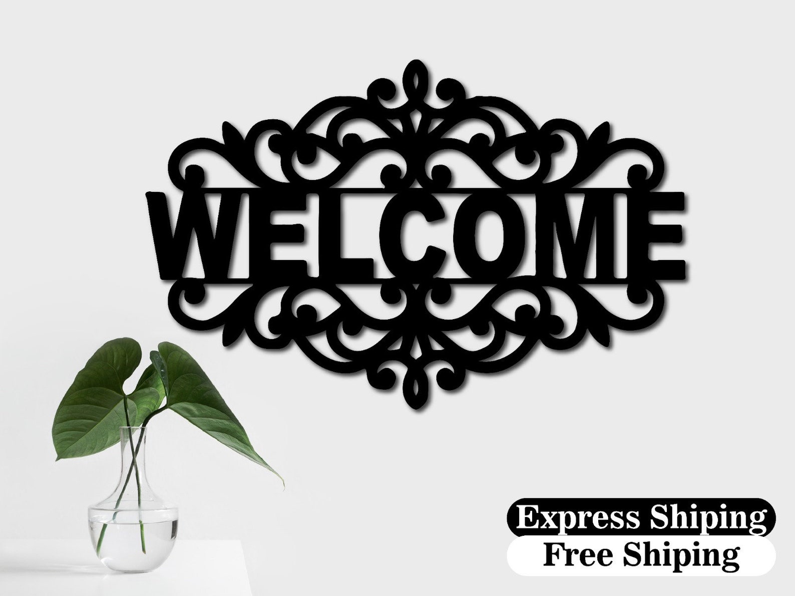 Welcome wall decor House gift Home decor Metal art | Etsy