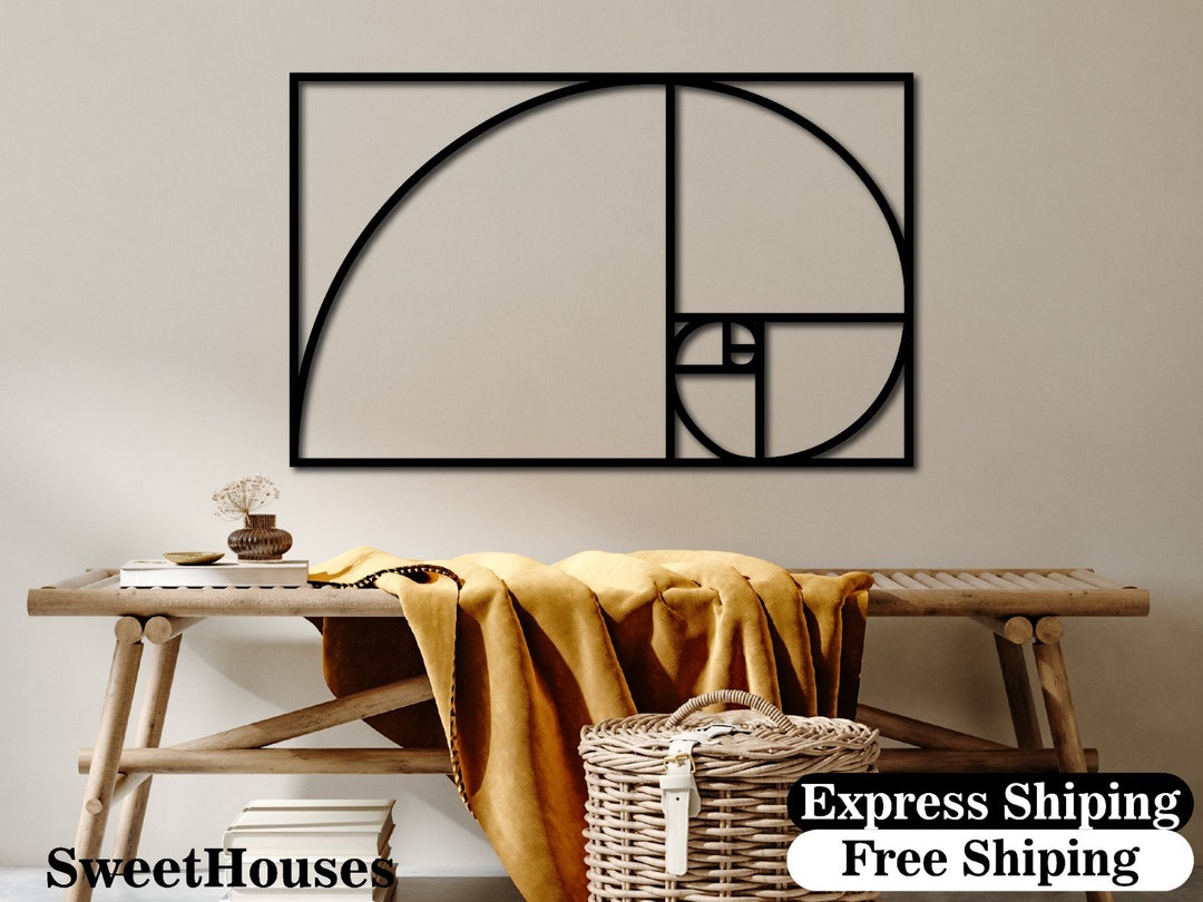 Minimalist Golden Ratio Wall Decor House Gift metal Wall - Etsy