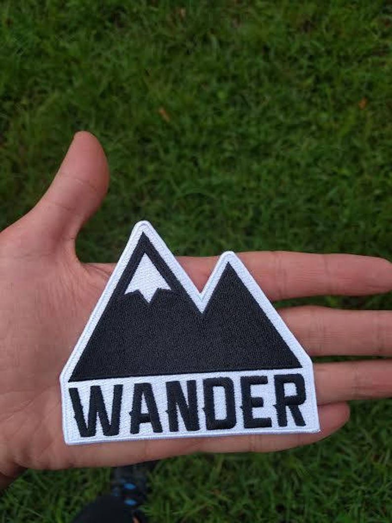 Wander Patch Adventure Travel Patches Car Pack Back Pack Road Trip Explore Wanderlust Wunderlust ...