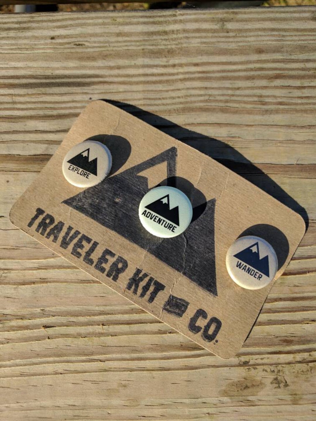 Wander Button Pack // Traveler Kit and Co Adventure Travel Decal Pin ...