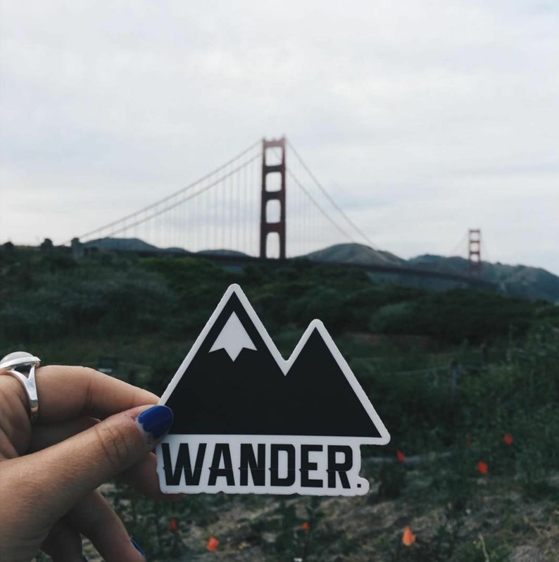 Wander Sticker Traveler Kit and Co Adventure Travel Decal Car | Etsy