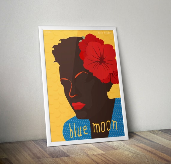 Billie Holiday Poster Billie Holiday Artwork billie Holiday | Etsy