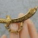 Scimitar Sword Brooch Engraved Blade With Chain Gold Wash - Etsy