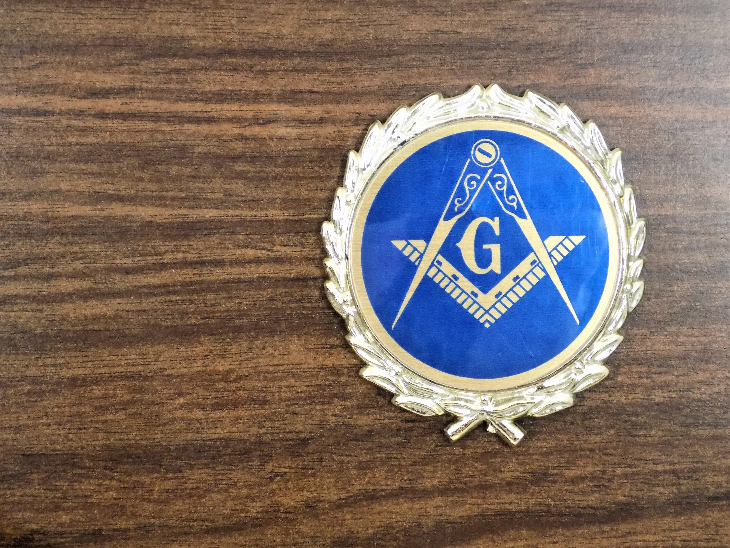 Masonic Wood Gavel Sterling Band Mounted on Plaque Sterling - Etsy