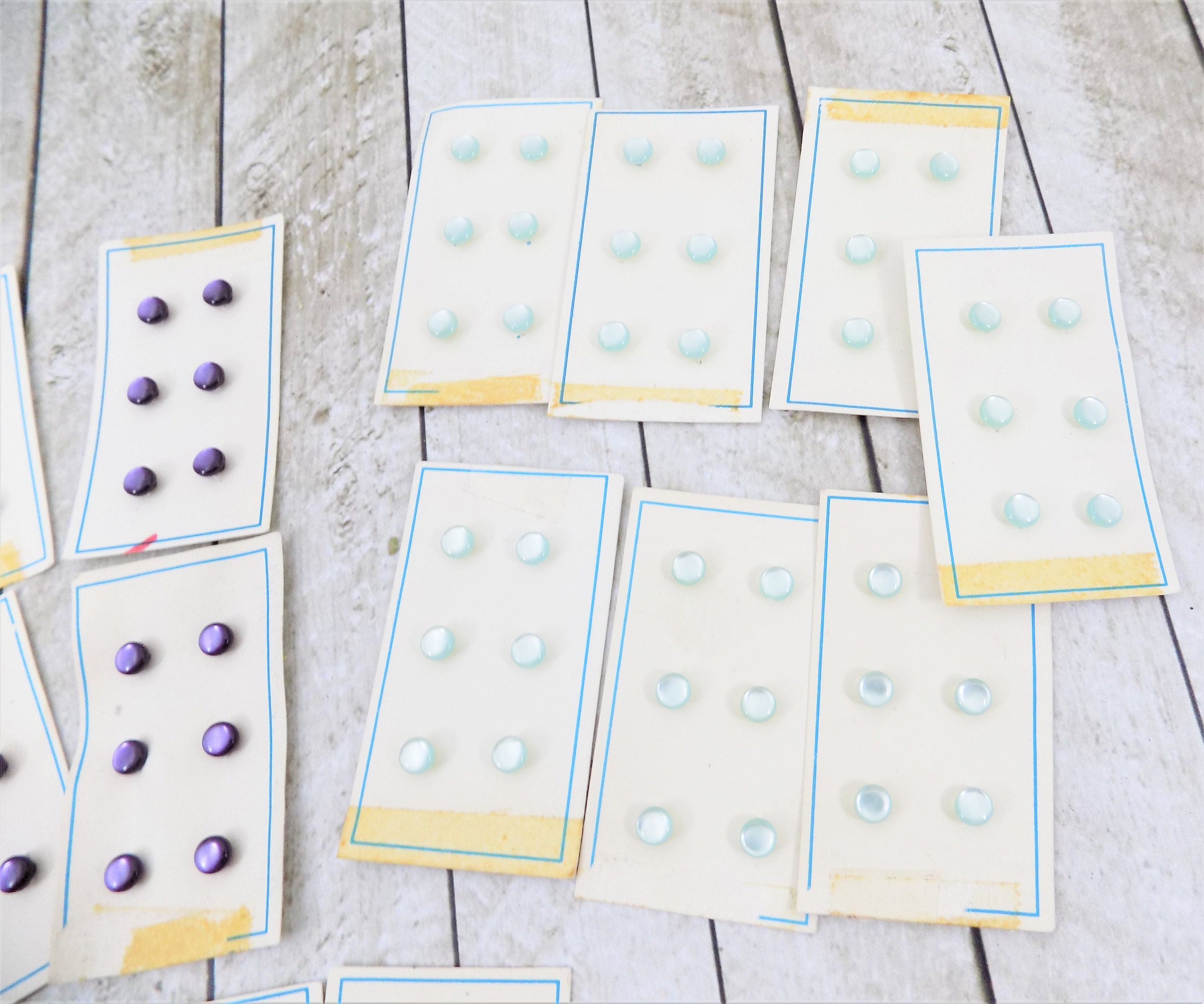 6mm Buttons on Cards Baby Buttons Doll Clothes Vintage | Etsy