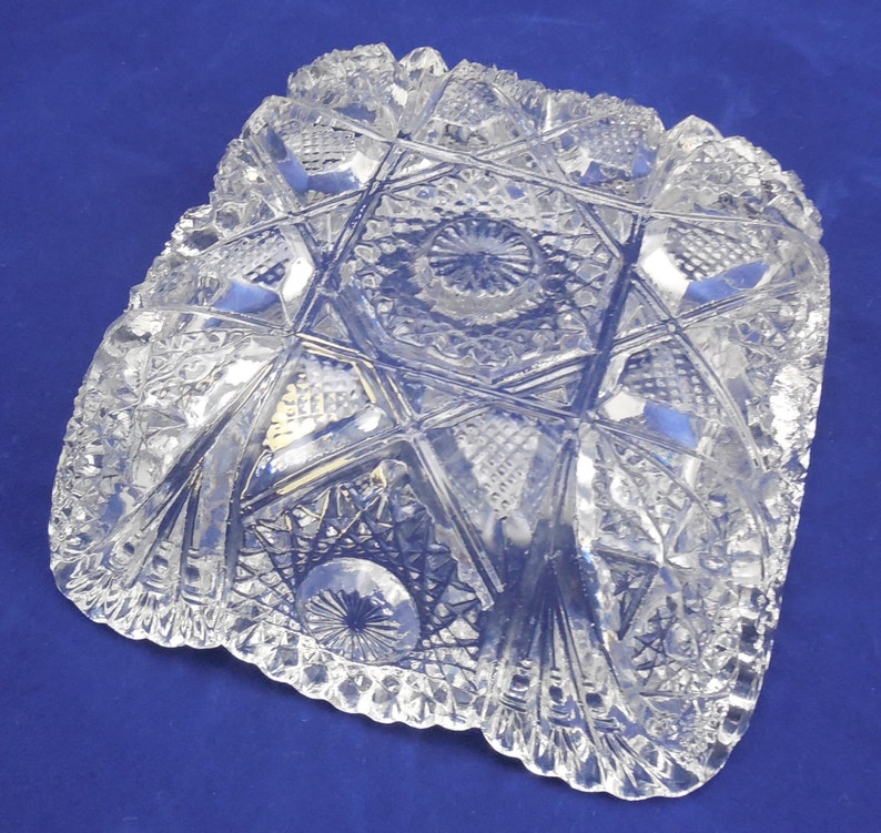 Imperial Glass Bowl by Lenox Sawtooth & Hobstar Pattern - Etsy