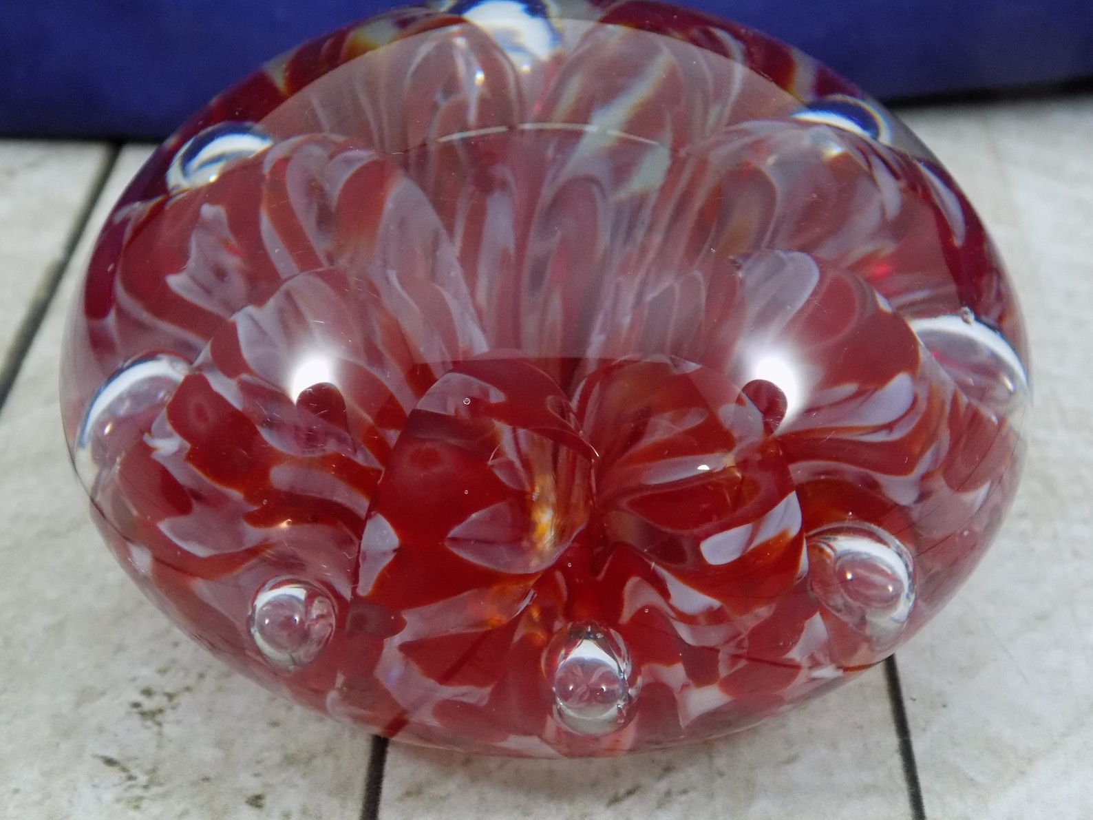 Gibson Glass Paperweight Hand Blown Art Glass Double Blown - Etsy