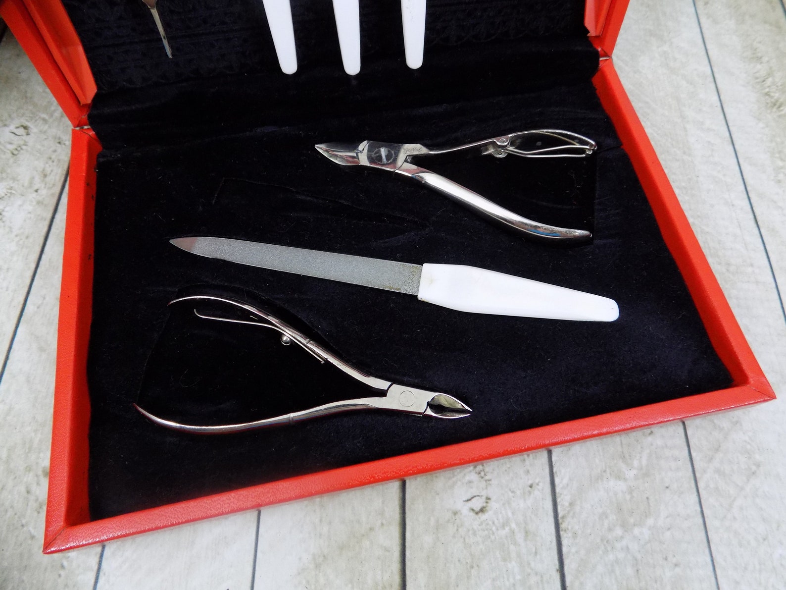 Griffon German Manicure Set Red Box Made in Sweden German - Etsy