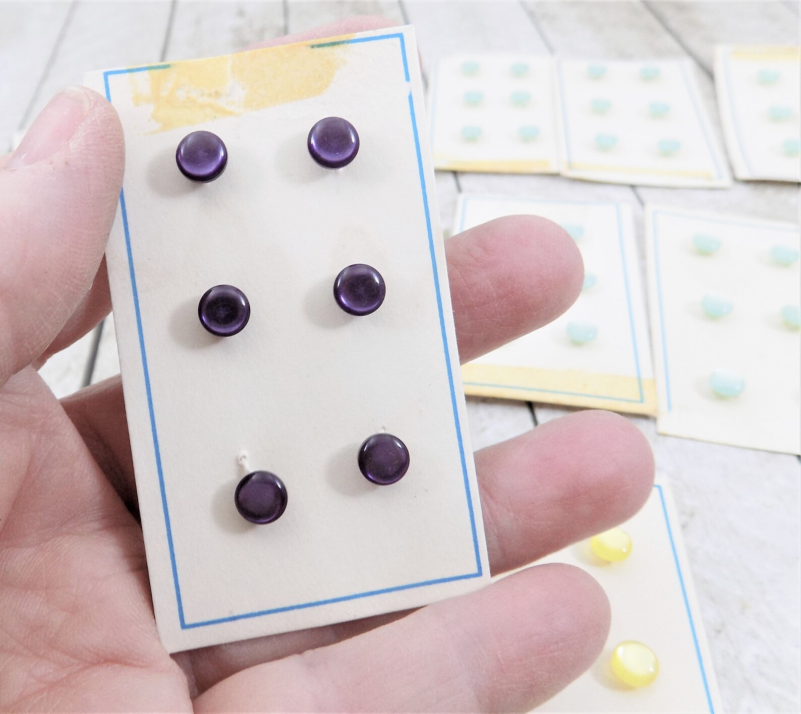 6mm Buttons on Cards Baby Buttons Doll Clothes Vintage | Etsy