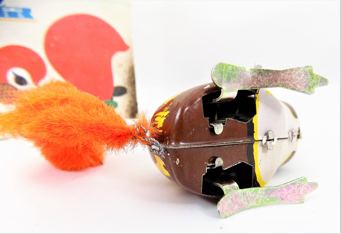 Wind up Squirrel Litho Toy With Key Clock Work Working | Etsy